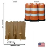 Lifesize Construction Barrels (Set of Three) Cardboard Cutout Standup ...