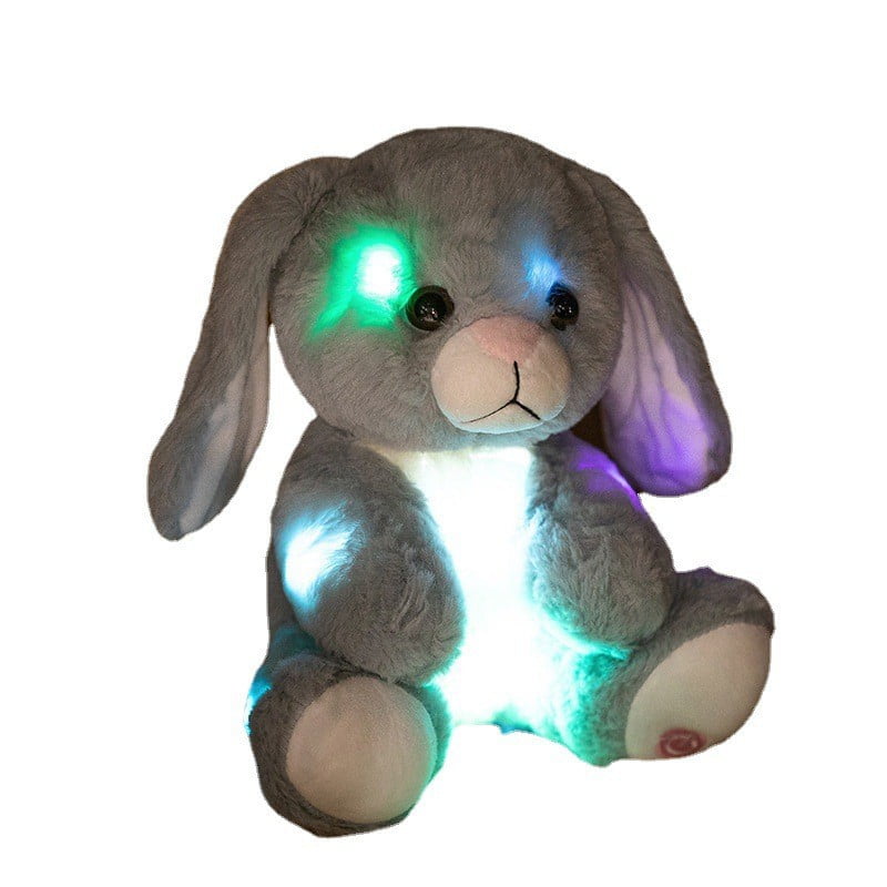 11'' Light up Rabbits Stuffed Animal Glow Soft Plush Toy LED Nightlight ...