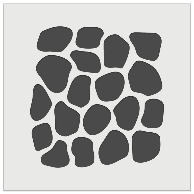 Cobblestone Wall Stencil