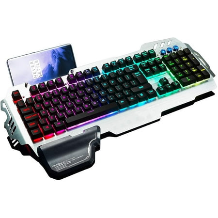 Gaming Keyboard, RGB Backlit Semi Mechanical Keyboard | Walmart Canada