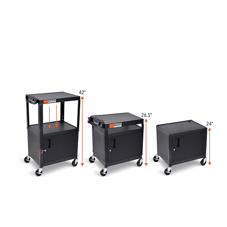 Av Cart With Locking Cabinet | Cabinets Matttroy