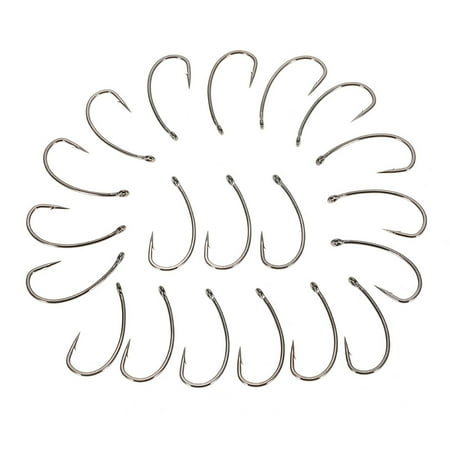 Amdohai 20pcs Fishing Hooks Crank Hook Barbed Fishhooks Fish Hooks High ...