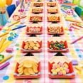 10 Pencil Shaped Disposable Plates, Party Snack Plates, 9.84in Paper ...