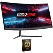 Gawfolk 34 Inch Curved Gaming Monitor 165hz Ultrawide, WQHD 3440x1440 ...