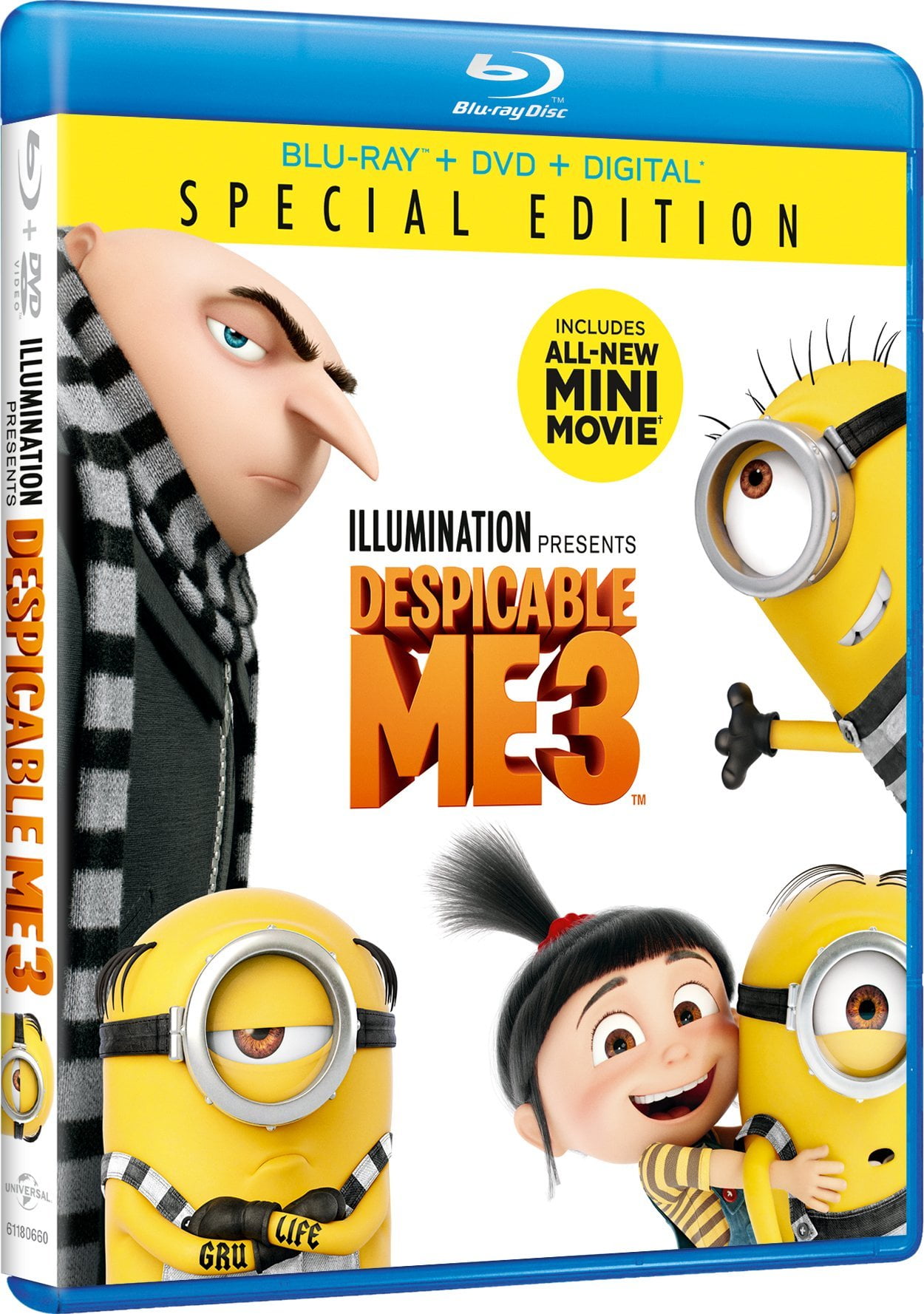Despicable Me 3 Special Edition Blu Ray Dvd Digital Copy