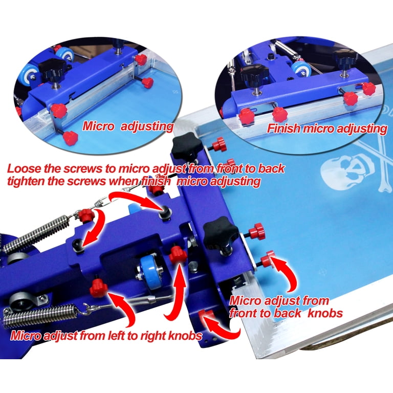 Screen Printing Ink Set 4 Color 1 Station Screen Printing Kit ...