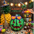 Summerween Watermelon O'Lantern,1 Pack Summer Tropical Halloween ...