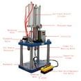 Pneumatic Punch Machine Four Pillars Metalworking Punch 110V with ...
