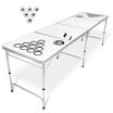 Portable Folding Table with PARTY PONG Graphic - Adjustable Length 8 ft ...