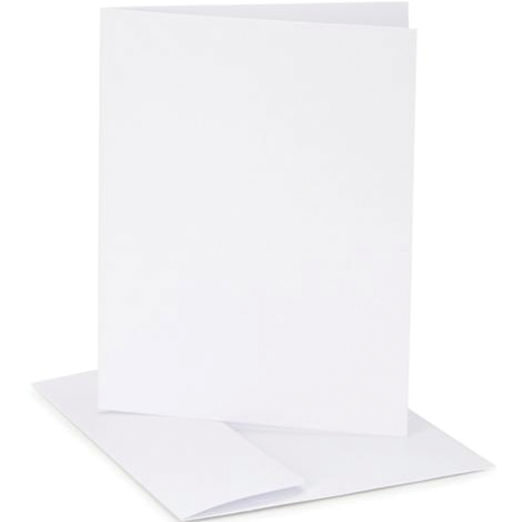 Darice Blank White Cards with Envelopes, A2 Size, 12 Sets - Walmart.com