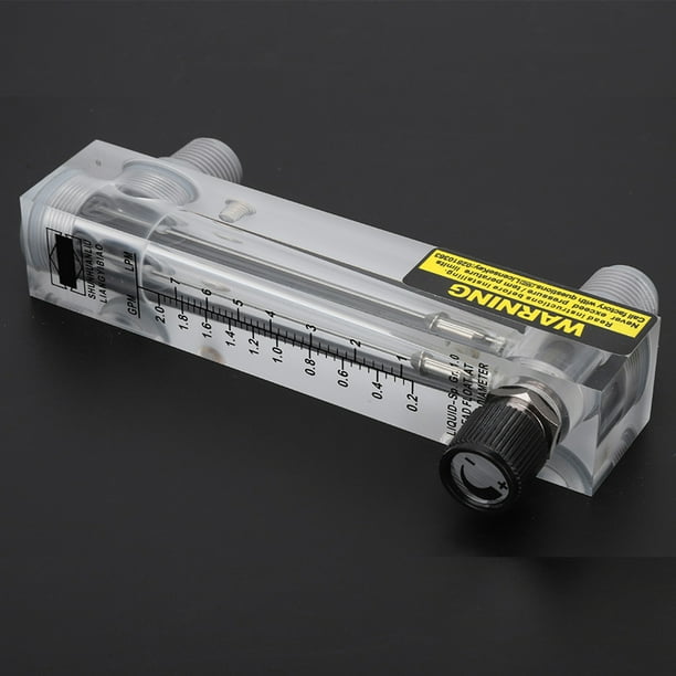 GPM Flowmeter,LZM-15T Acrylic Plexiglass Adjustment Acrylic Flowmeter Panel Liquid Flow Meter ...
