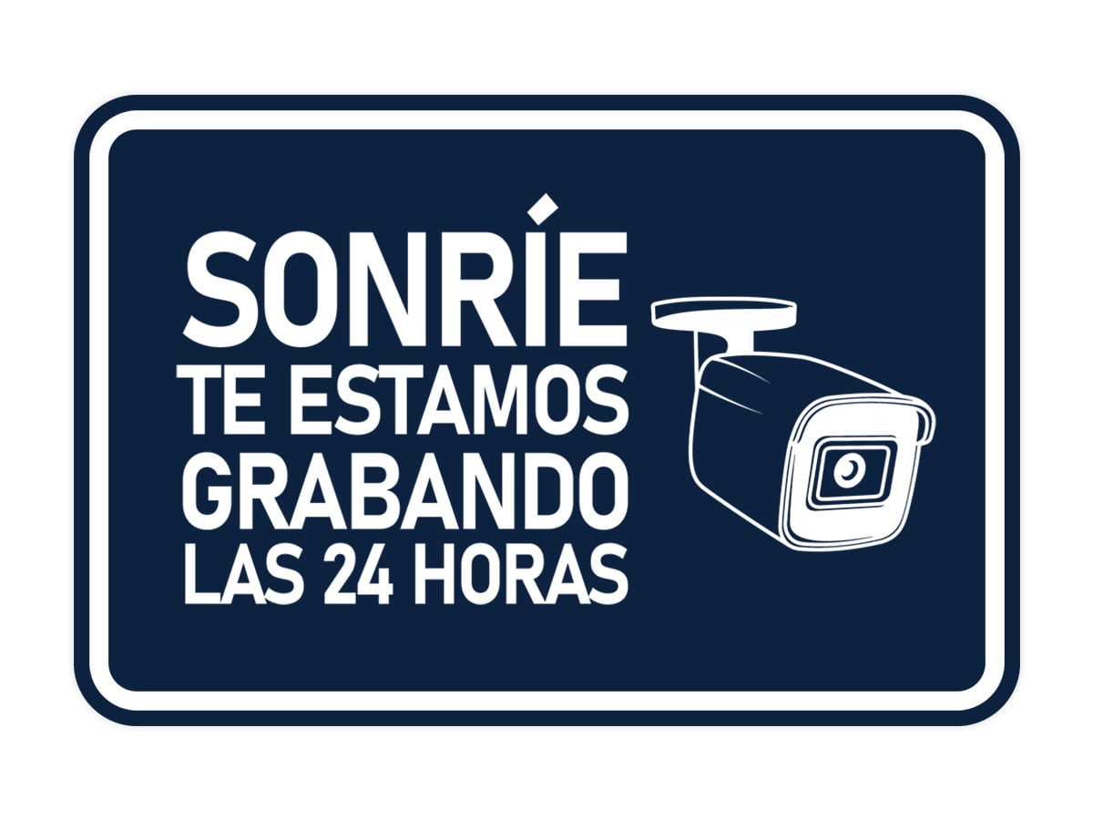 Signs ByLITA Classic Framed Sonríe, Te Estamos Grabando Las 24 horas ...
