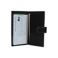 Genuine Buffalo Leather RFID Blocking Checkbook Cover Holder with Snap ...