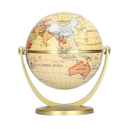 Fugacal Mini World Map Globe English Edition Desktop Rotating Earth ...