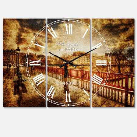 DesignArt Bridge in Rain Large Wall Clock | Walmart Canada