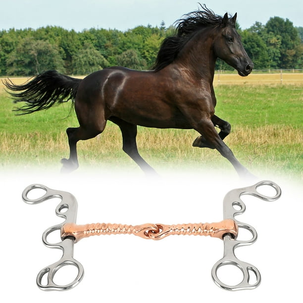 Training Snaffle Bit Horse Snaffle Bit, Ultra-Light Stainless Steel ...