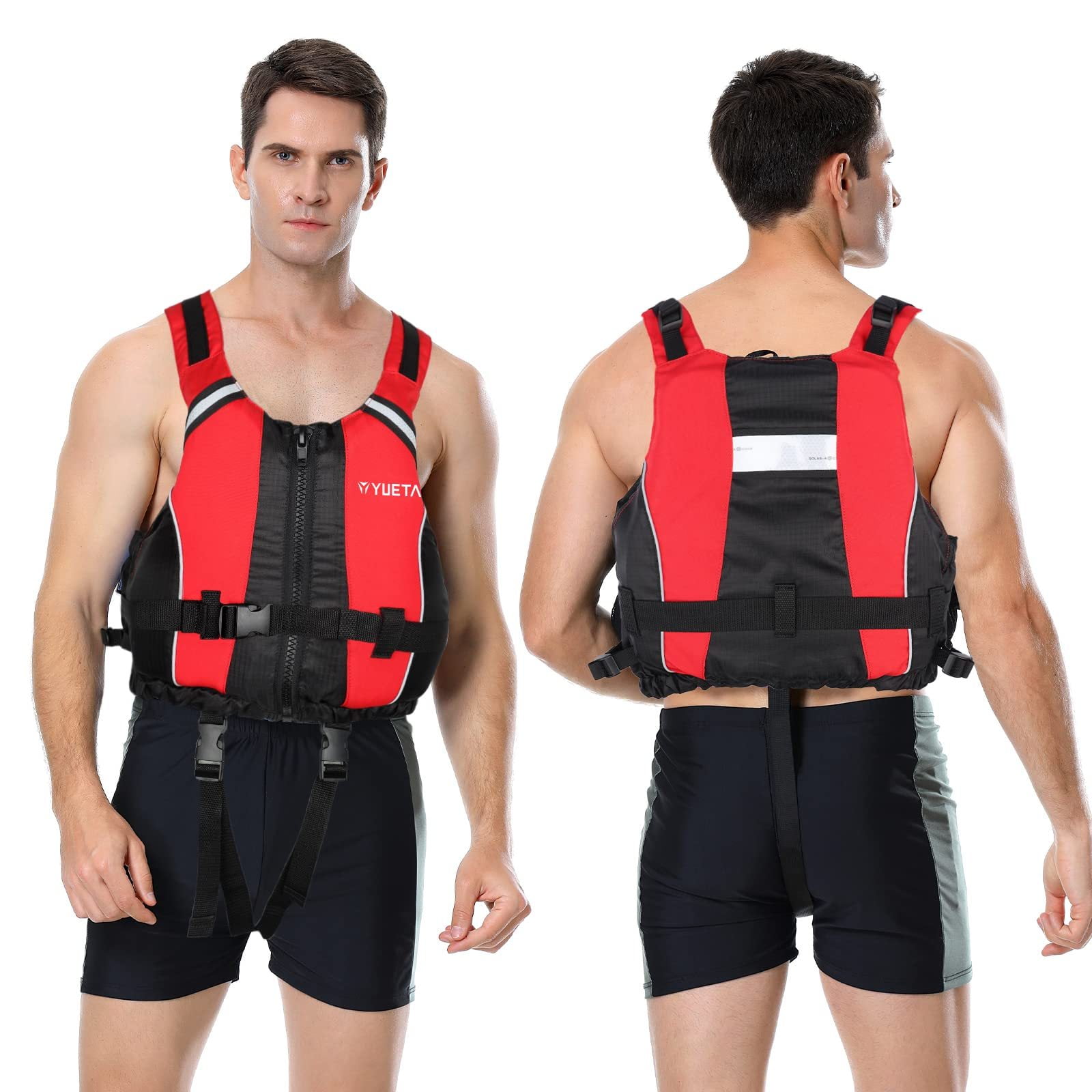 Yueta Unisex Adult Life Jacket,Buoyancy Vest Floating Aid Swim Vest ...