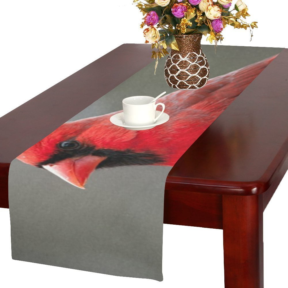 MYPOP Northern Cardinal Birds Table Runner 14x72 inches - Walmart.com