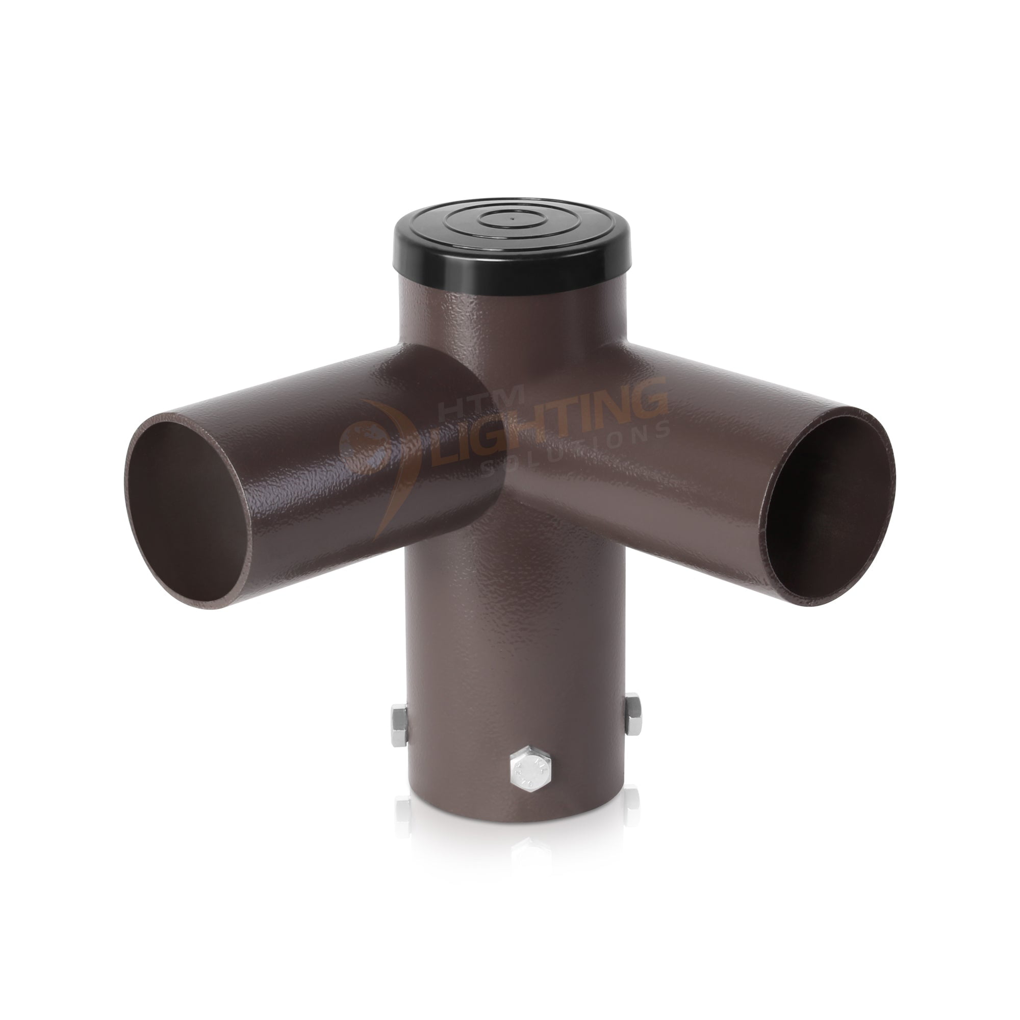 90 Degree Twin Spoke Mounting Bracket, 2-3/8in Pole Mount Horizontal ...