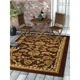 Free Shipping! Well Woven Kings Court Tabriz Brown Low Pile Nylon ...