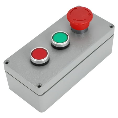 Switch Box Aluminum Alloy 3 Button Control Operation Box IP66 Dustproof ...