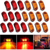 Nilight 10 Pcs 2.5" LED Trailer Lights 2 Diode Waterproof LED Trailer ...