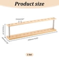 Bamboo Laboratory Test Tube Rack 201 Stainless Steel Column Support ...