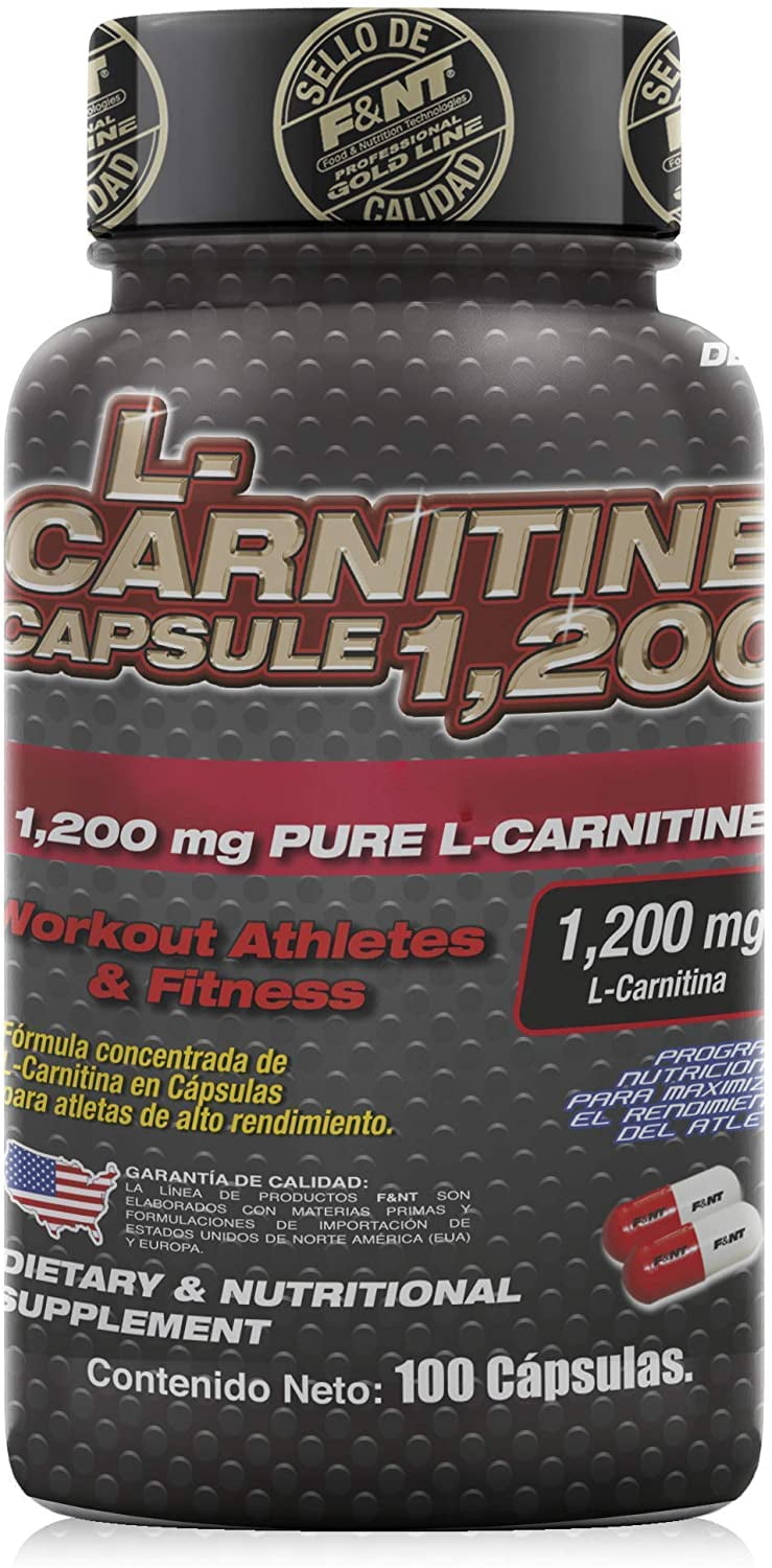 Carnitina Cápsulas L-carnitina Pura 100 Caps De 600 Mg F&NT F&NT FOOD ...