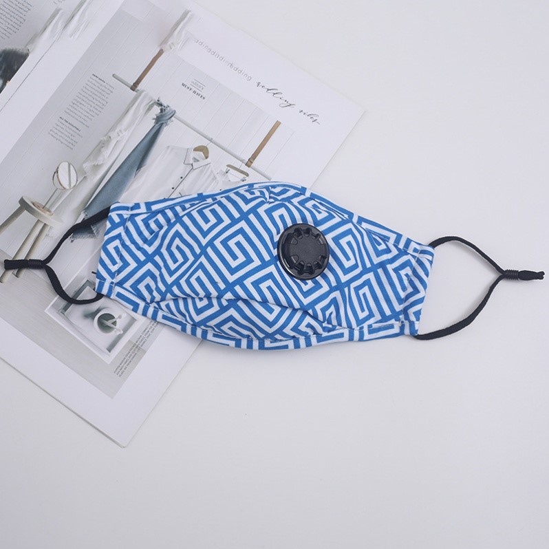 Reusable Face Mask with Breathing Air Valve and 2 Free Carbon Filters ...