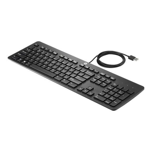 HP Wired Desktop 320K Keyboard, Black, USB Connection, Quiet Keys ...