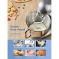 Fohere 5.5 Quart Tilt-Head Stand Mixer with Double Dough Hook & Kitchen ...