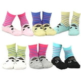 TeeHee Toddler Girls Fashion Cotton Crew Socks, 18 Pairs with Gift Box ...