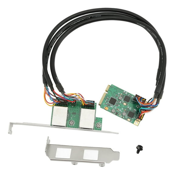 Ethernet Card,Mini PCIE Gigabit Ethernet Dual Port Gigabit Ethernet ...