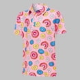 CONROSES Toddler Boys Short Sleeve Buttons Shirts Graphic Summer Golf ...