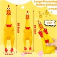 2 large squeaky rubber chickens, 15-inch and 12-inch yellow squeaky ...
