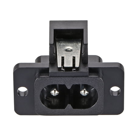 C8 Panel Mount Plug Adapter 250V AC 2.5A 2 Pins IEC Inlet Module ...