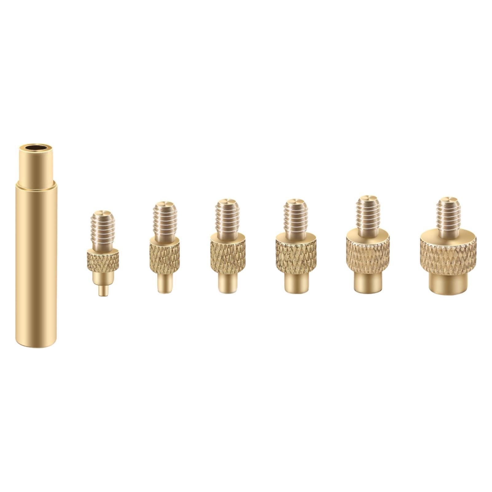 Juego de 6 piezas de tuercas de latón de inserción Rosca moleteada de ...