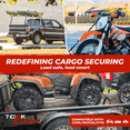 TorkStrap HD750 - Spring Loaded Cargo Tie Down Straps - 2250lb Strength ...