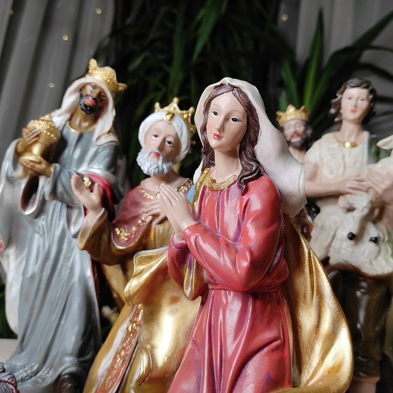 Modern Nativity Set Two's Company 11-Piece Mini Nativity Set ...