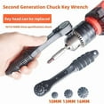 2 in 1 Detachable Head Key Ratchet Wrench Drill Chuck Torque Spanner ...