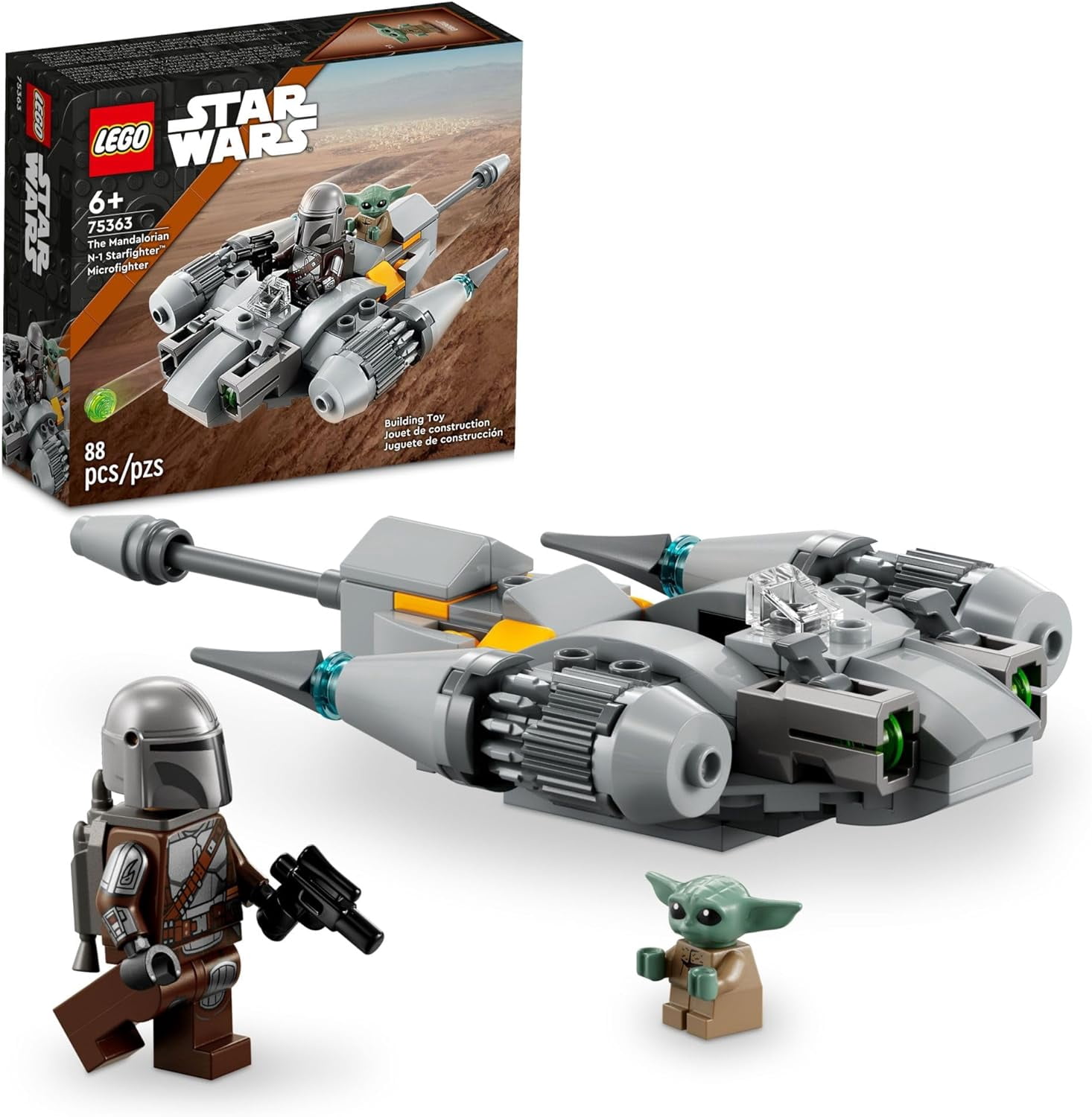 LEGO Star Wars The Mandalorian’s N-1 Starfighter Microfighter 75363 ...