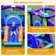 Gymax Inflatable Bouncer Alien Bounce House for Kids with Jump Slide, Ball Pit Without Blower ...