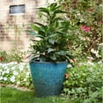 Ceybo Southern Patio CRM-090786 Peyton Medium 11.8 in. Dia Blue Ceramic ...