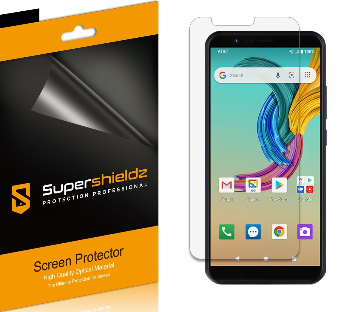 [6-Pack] Supershieldz for AT&T Fusion Z Screen Protector, Anti-Bubble ...