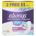 Always Discreet Bladder Protection Pads, Maximum, Long Length, 66 Ct ...