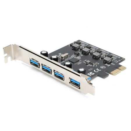 Ymiko PCIE Express Adapter Superspeed 4 Ports PCI‑E to USB 3.0 Graphics ...