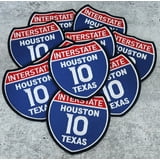 Collectable 1-pc, "HOUSTON 4" Interstate 10" Iron-On Embroidered Patch ...