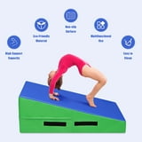 Costway Incline Gymnastics Mat, Wedge Ramp, Fitness Skill Tumbling ...