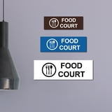 Basic Food Court Sign (Blue) - Medium - Walmart.com