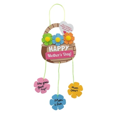 Fun Express 12 Pieces Why I Love My Mother Handprint Craft Kit, DIY ...